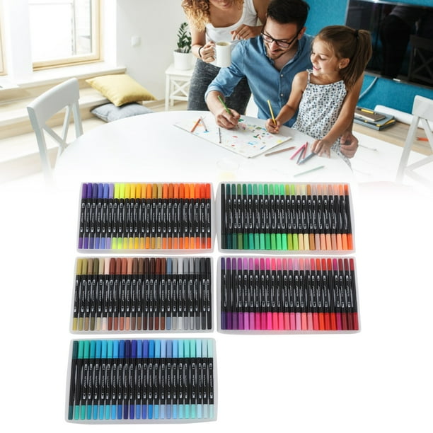 Colored Markers, 120 Colors Dual Tip Markers Set For Drawing - Walmart.ca