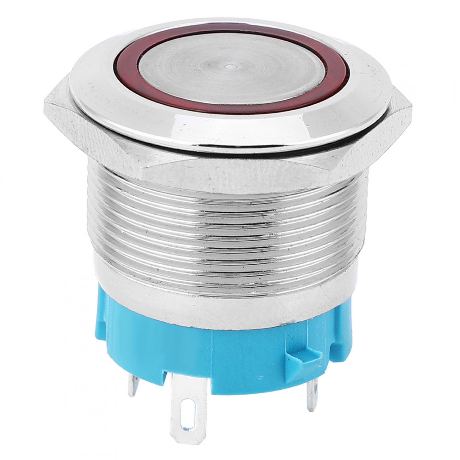 Industrial Switches Green 220VAC 2Pcs Push Button Switch,16mm Stainless ...