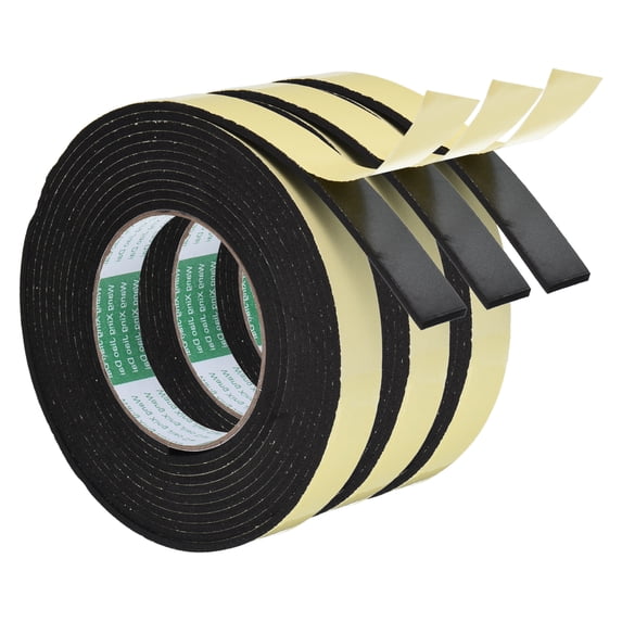 Foam Tape Weather Strip, 3 Rolls 20mmx3mmx4m Weather Stripping Door ...