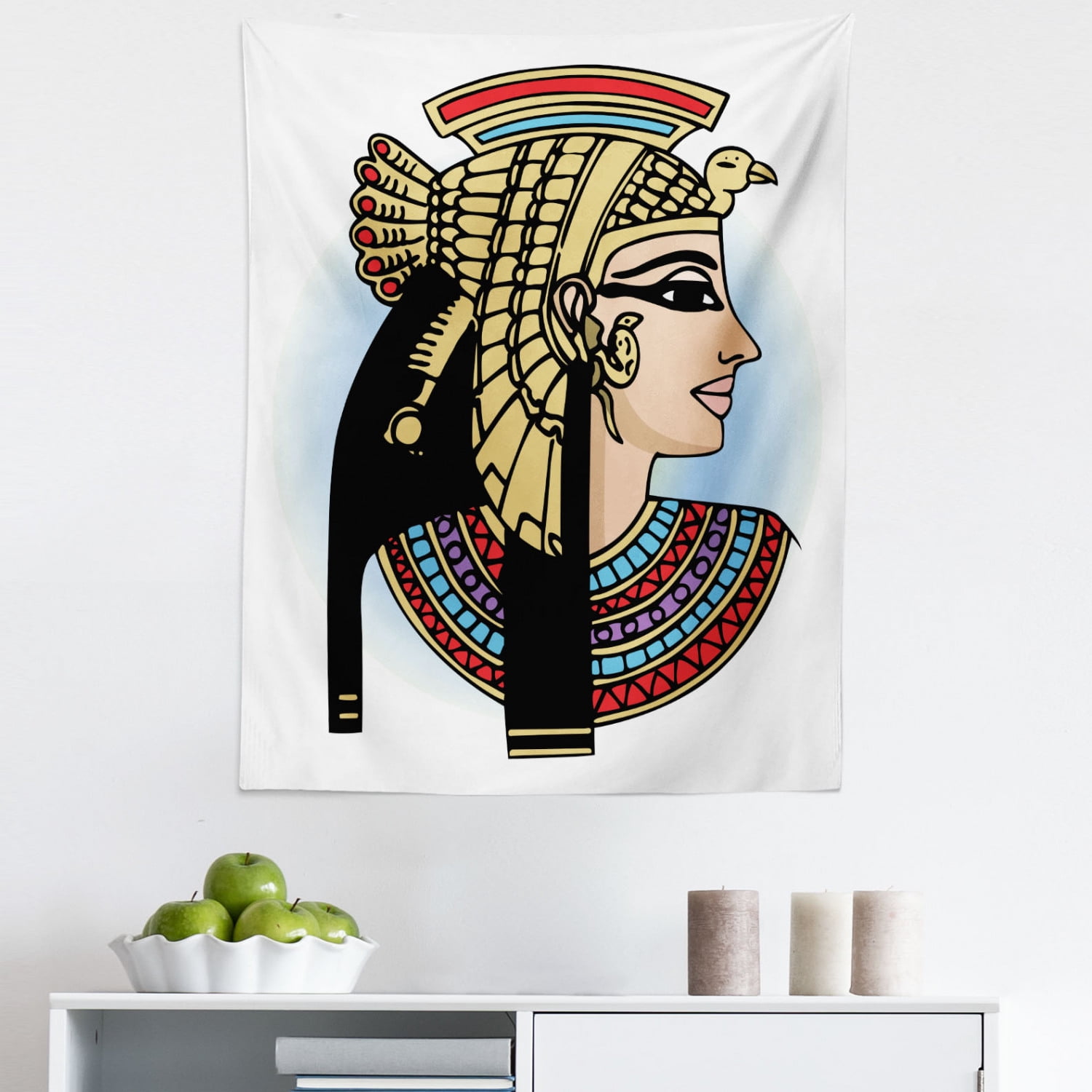 Egypt Wall Art Room Decor Cleopatra Wall Art Wooden Cleopatra with Cat ...