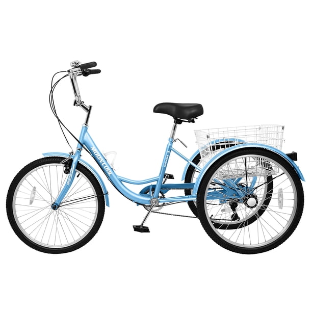 LILYPELLE 24" Adult Tricycle 7 Speed, Three Wheel Bikes for Adults ...