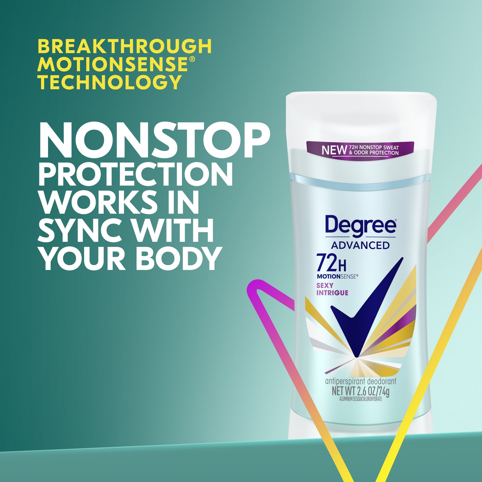 Degree MotionSense Long Lasting Antiperspirant Deodorant Stick, Sexy ...