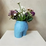 CasaChic Resin Jeans Shaped Vase, Unique Denim Design Decor for TV ...