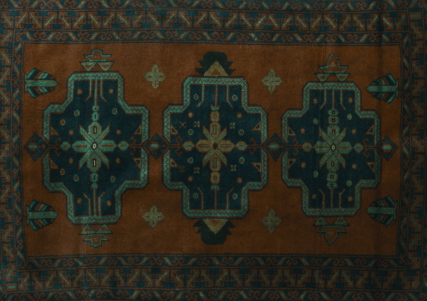 Ahgly Company Indoor Rectangle Persian Turquoise Blue Traditional Area ...