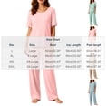 Bxsruta Women's Soft Knit Short Sleeve Top and Wide Leg Pants ...