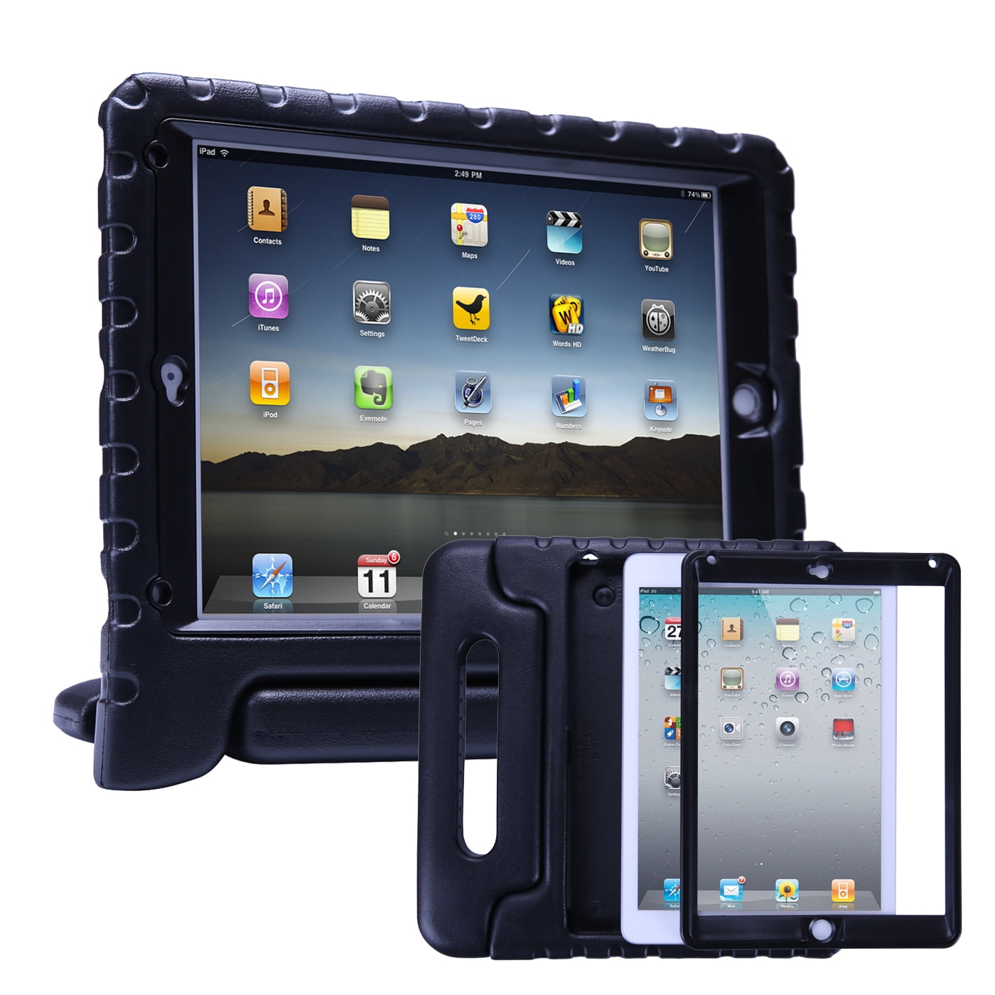 HDE iPad 2017 9.7-inch Bumper Case for Kids Shockproof Hard Cover ...