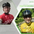 KAPVOE Photochromic Cycling Sunglasses Sports Mountain Bike Glasses UV ...