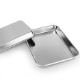Baking Tray Set of 2, Stainless Steel Baking Sheet Pan Professional ...