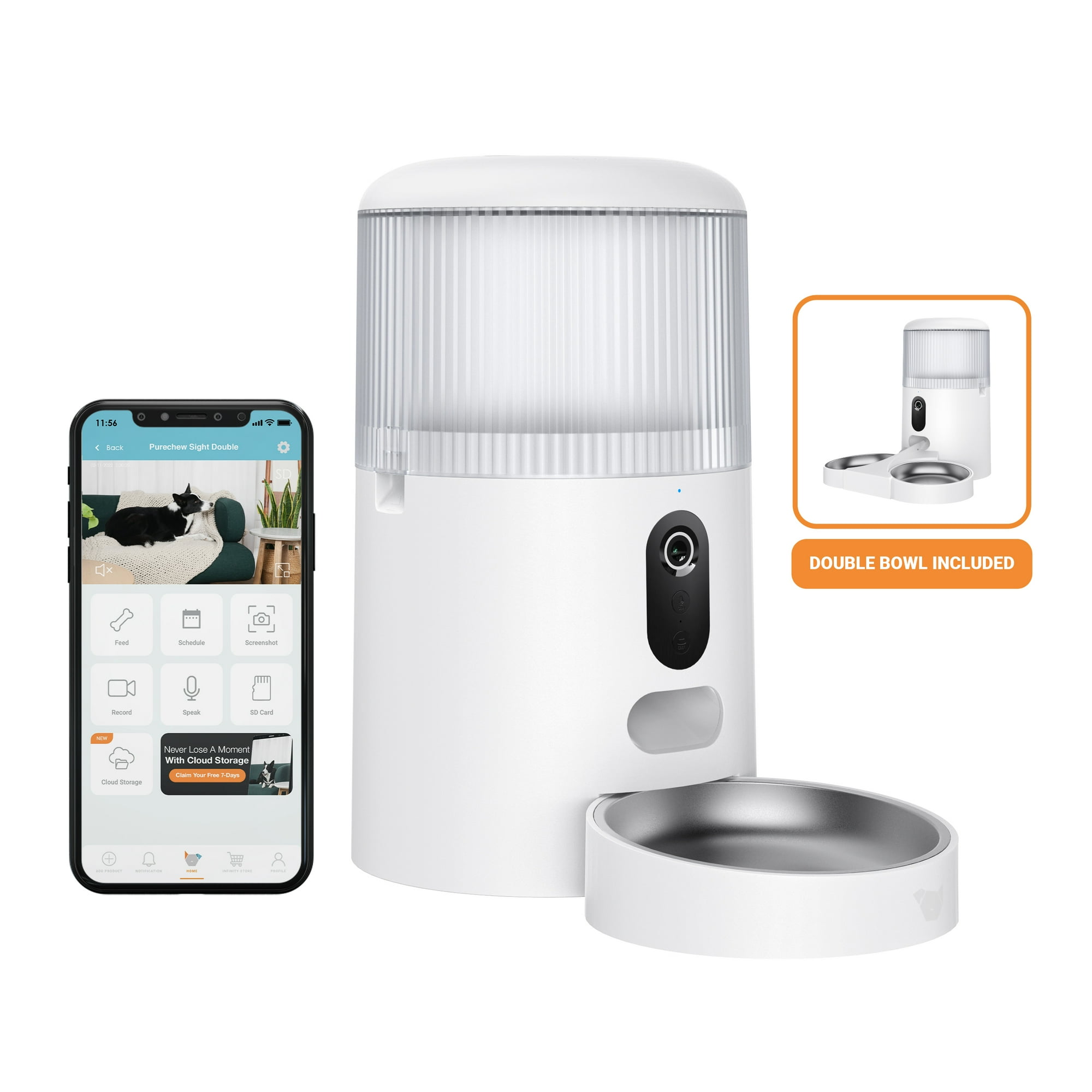 Click here for Instachew Purechew Double Automatic Pet Feeder  Tw... prices