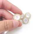 10pcs Fashionable Shank Buttons Opal-like Plastic Beautiful Round ...