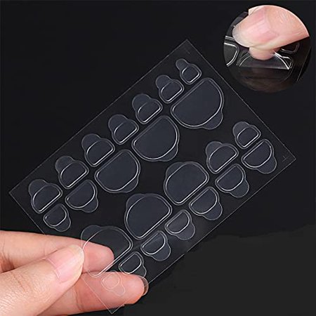 10 Sheets(240pcs) Double-Sided Toe Nail Adhesive Tabs Transparent ...