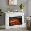 Free Shipping! Silverton Electric Fireplace in White by Real Flame ...