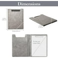 ProCase Leather Clipboard Folder Portfolio Business Padfolio Organizer ...