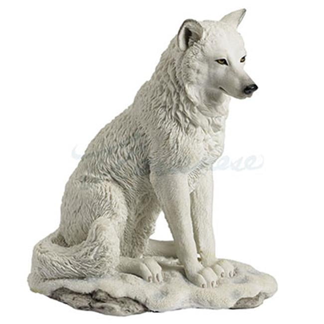 Veronese Design WU75719AA Wolf Sitting in Snow Decorative Statue ...