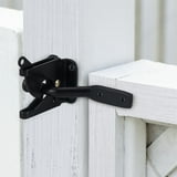 Hyper Tough Self Locking Heavy Duty Steel Gate Latch Black for Fence ...