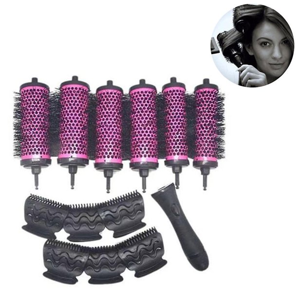 Single Handle Six-head Fluffy Rolling Comb, Air-guided Pear Flower ...