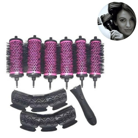 Single Handle Six-head Fluffy Rolling Comb, Air-guided Pear Flower ...