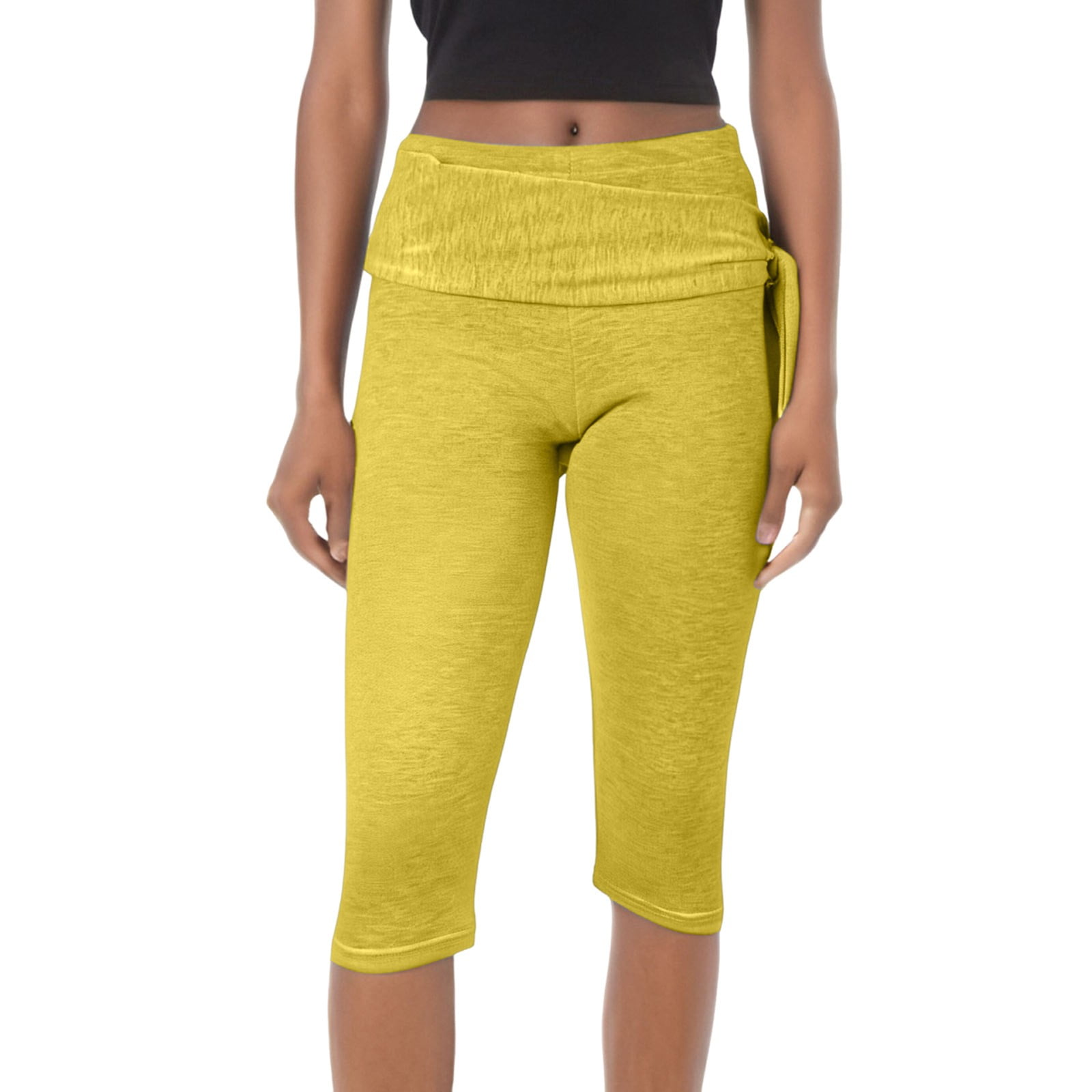 Click here for Ovticza Capri Leggings For Women Fold Over Gym Yog... prices