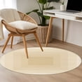 Beige Gradient Squares 3FT Round Area Rugs Softness Layers Zen ...