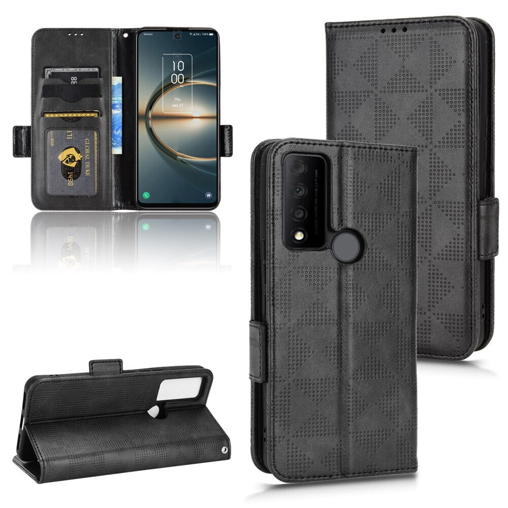 Tcl 30xe 5g Case Leather Wallet Cover Magnetic Full Body Shockproof
