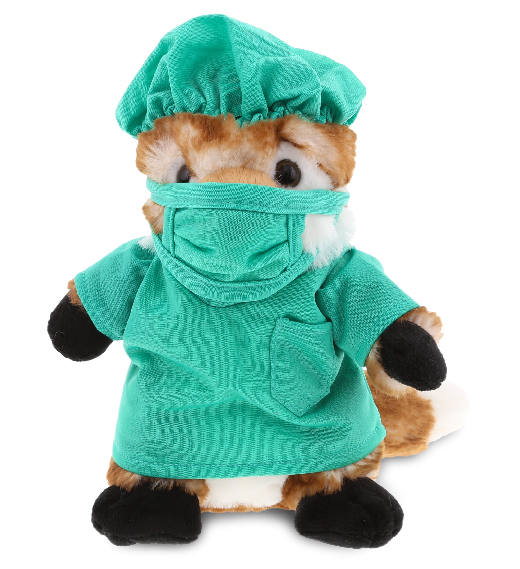 DolliBu Fox Doctor Plush Toy - Super Soft Red Fox Doctor Stuffed Animal ...