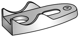 O-Z/Gedney 146G, Conduit Clamp Back, 2""Clampback, 1 PC - Walmart.com