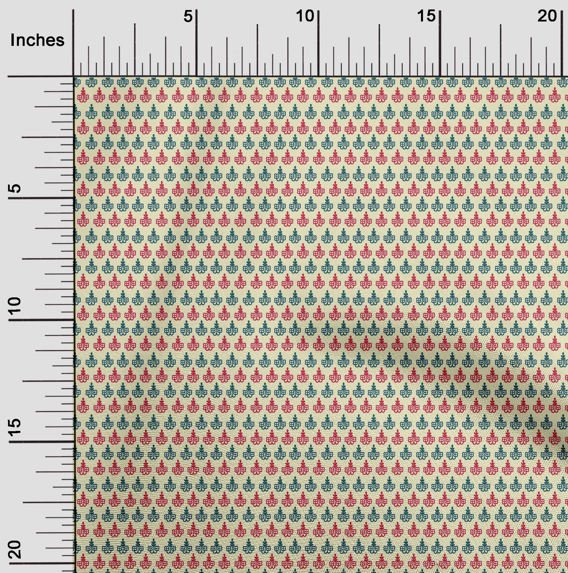 oneOone Viscose Jersey Fabric Floral Block Printed Fabric 1 Yard 60 ...