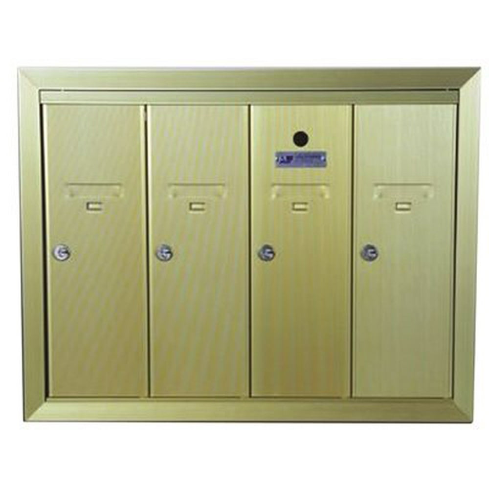 AUTH-FLORENCE SURFACE MOUNT VERTICAL MAILBOX 4 COMPARTMENT - Walmart ...