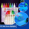 Clearance! Glowing in The Dark Marker Pen DIY Graffiti Fluorescent Gi ...