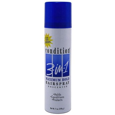 CONDITION 3-In-1 Maximum Hold Hairspray, Unscented 7 oz - Walmart.com