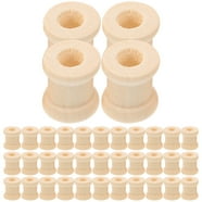 30Pcs Antique Wooden Empty Spools 1.18" Empty Thread Spools Wooden ...