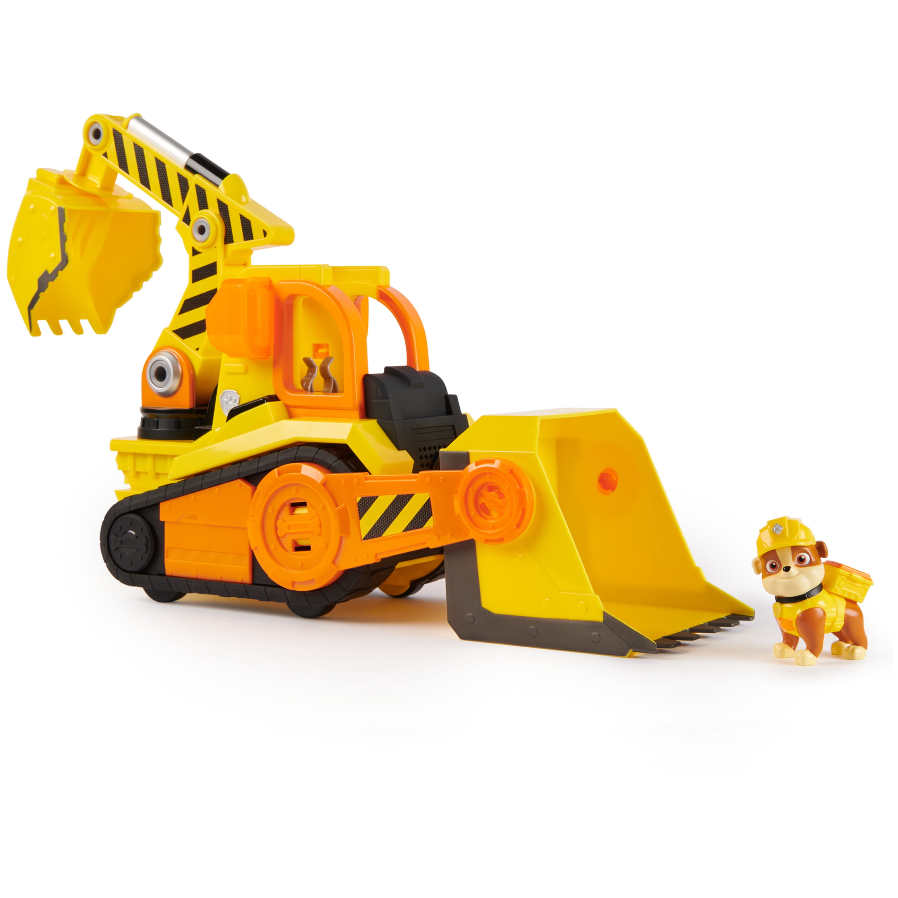 Rubble & Crew, Bark Yard Deluxe Bulldozer Construction Vehicle and ...