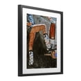Round Up Cowgirl Boots Black Framed Print Under Glass, design by Jesse ...
