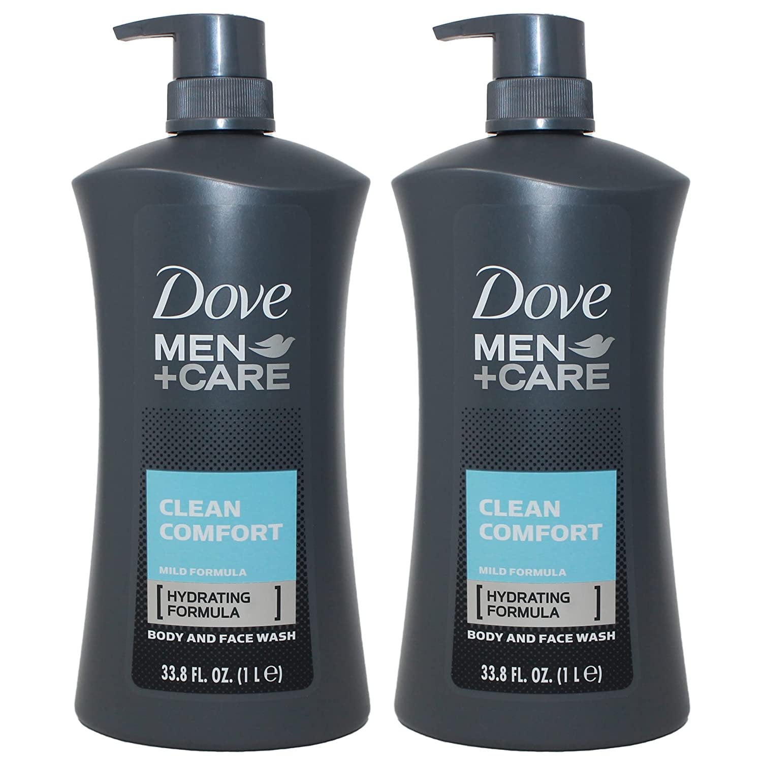 Dove Men Body Wash Clean Comfort 1 Liter 33.8 Oz - Walmart.com