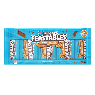Feastables MrBeast Milk Chocolate Bar Variety Pack, 4 Count, 2.1 oz ...