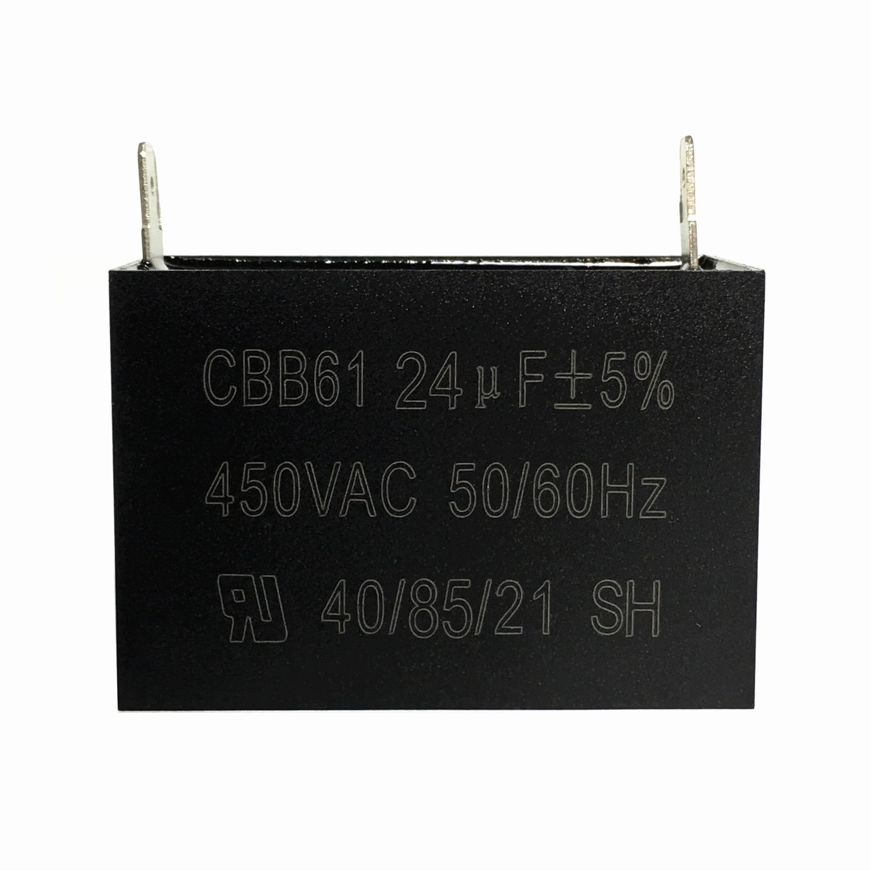 Capacitor 24uF 24MFD 50/60Hz 450 VAC CBB61 Fits 400/350/300/250VAC UL ...