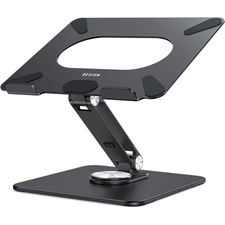 BESIGN LSX7 Laptop Stand with 360° Rotating Base, Ergonomic Adjustable ...