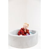 Nuby Grey Velvet Ball Pit with 200 Aqua, White, & Grey Balls - Walmart.com