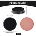 4 pcs Round Model Wood Bases 2.52x0.47inch Black Lacquer Surface Round ...