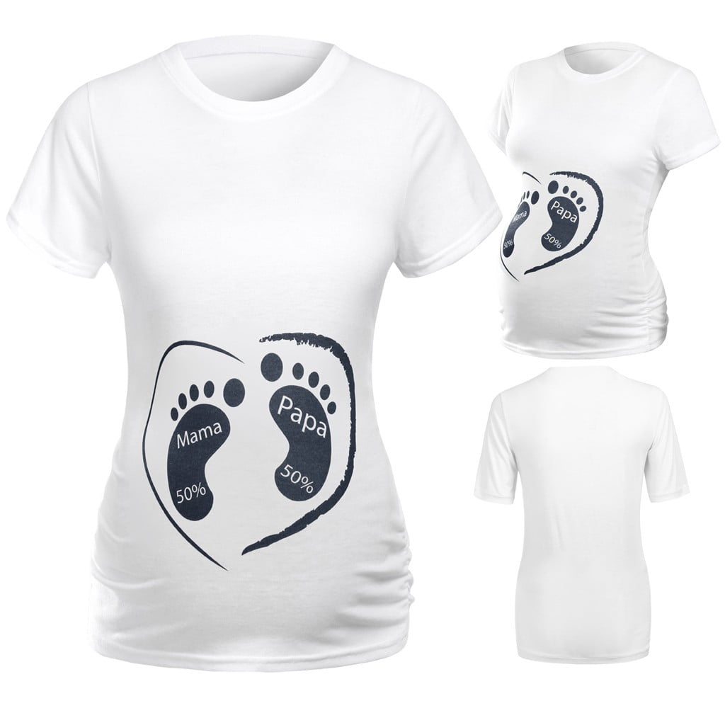 Click here for Aqestyerly Women Pregnancy Short Sleeve T-Shirt pr... prices