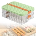 BIZHUA C 24x18cm Double Layer Refrigerator Food Container, Plastic ...