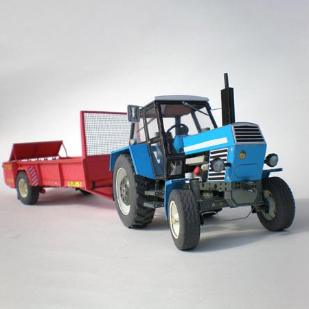DIY Mechanical Puzzle Miniature Tractor Paper Model for 8011 Beginners ...