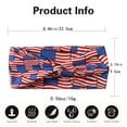 4th Of July Headband American Flag Star Headwrap Patriotic Wide Knotted ...
