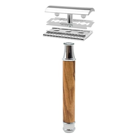 Qianli Vintage Double Sided Razor Vintage Manual Razor Holder Natural ...
