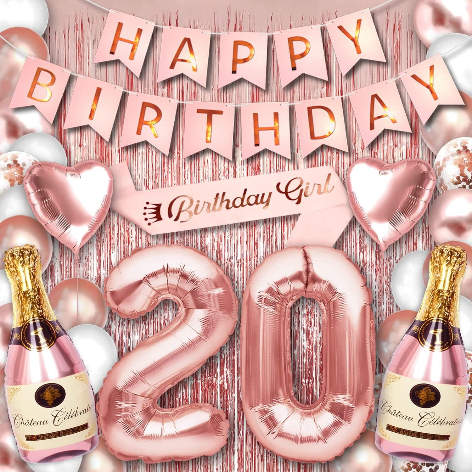 Click here for Ghsdfbb Panbom 20 Party Supplies For Her Rose Gold... prices