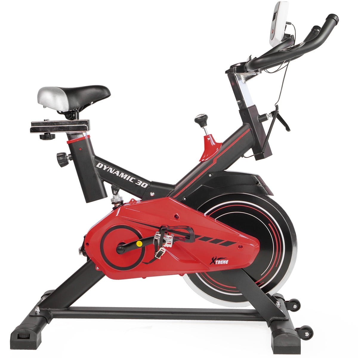 XtremepowerUS Indoor Fitness Stationary Bike Exercise w/ Shock ...