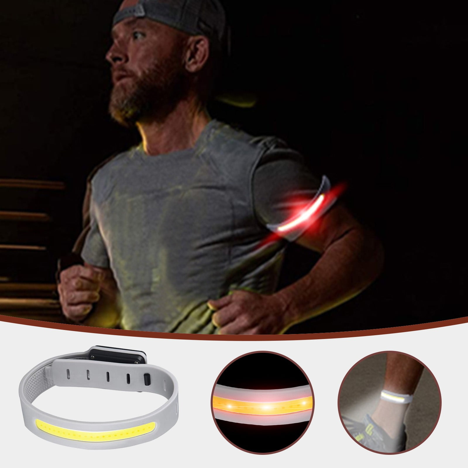 Click here for Unbranded Arm-Mounted Running Safety Light - Usb R... prices