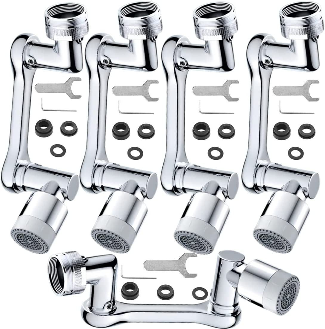 Faucet Extender, Large Angle Rotating Splash Filter Faucet Aerator ...