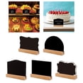 10Pcs Tabletop Chalkboard Sign with Stand Small Blackboard Sign Desktop ...