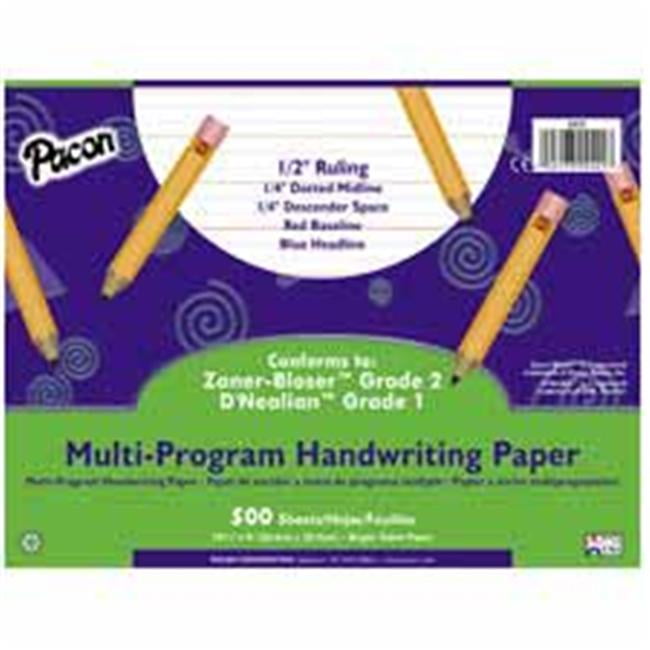 Pacon Corporation Multi-Program Handwriting Papers 10-.50in.x8in.- 1 ...